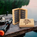 Bamboo Fly Fishing Box: Tackle Box Gift for Fishermen